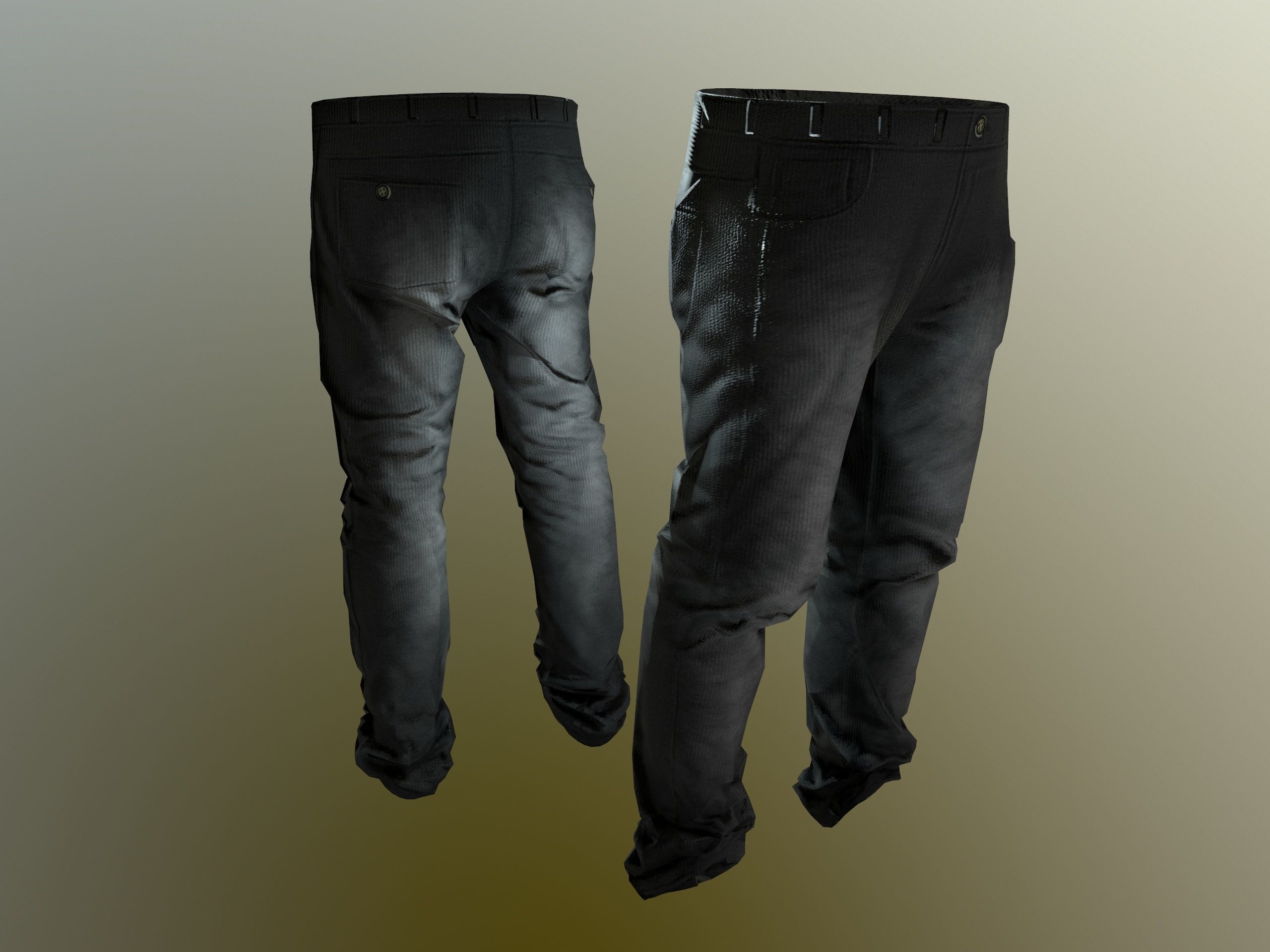 3D model Pants Loose Fit Pack VR / AR / low-poly | CGTrader