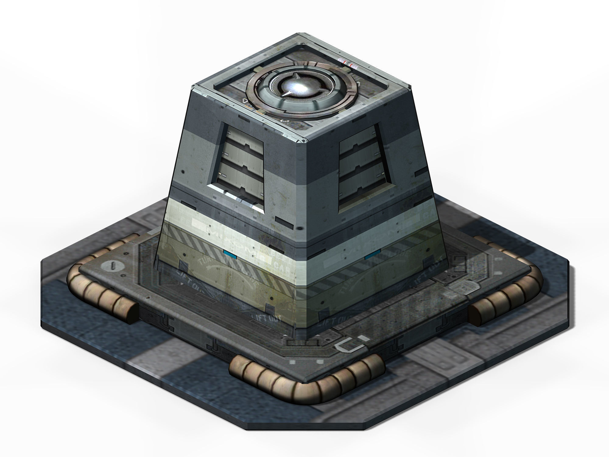 Ground-small operating platform 01 3D | CGTrader