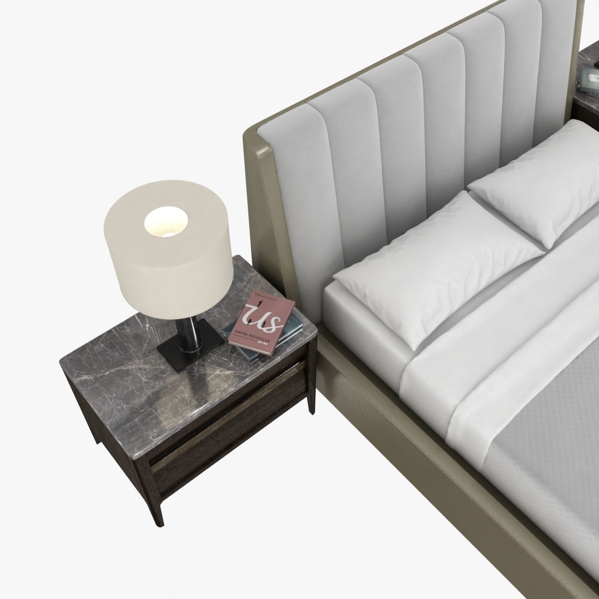 Holly Hunt bedroom furniture set 2 3D model | CGTrader