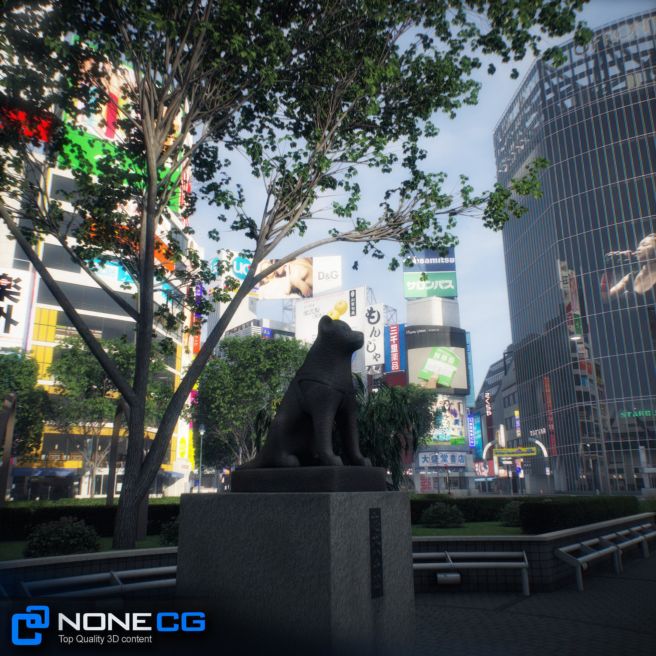 Tokyo Shibuya 3D model animated | CGTrader
