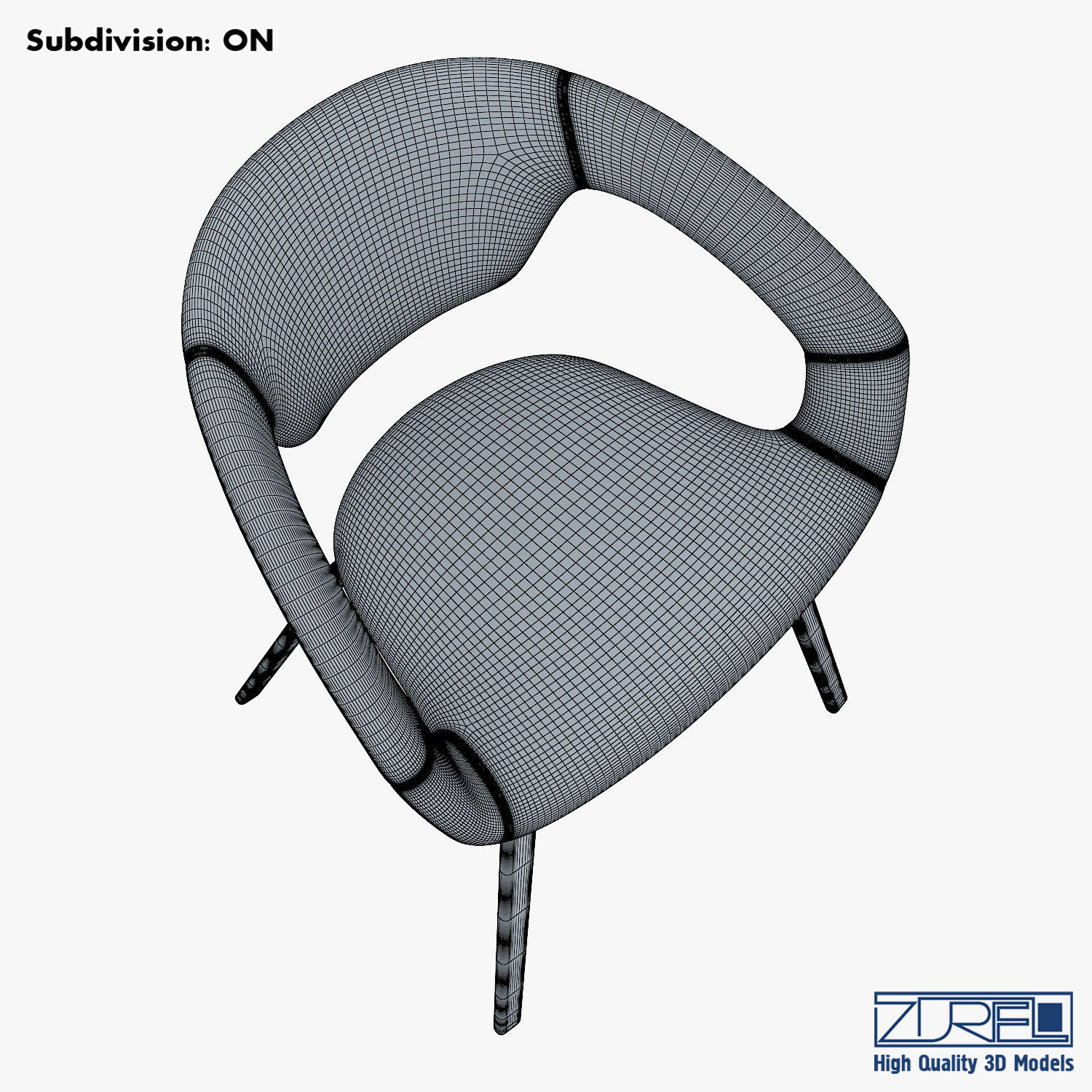 Flex Back chair 3D model | CGTrader