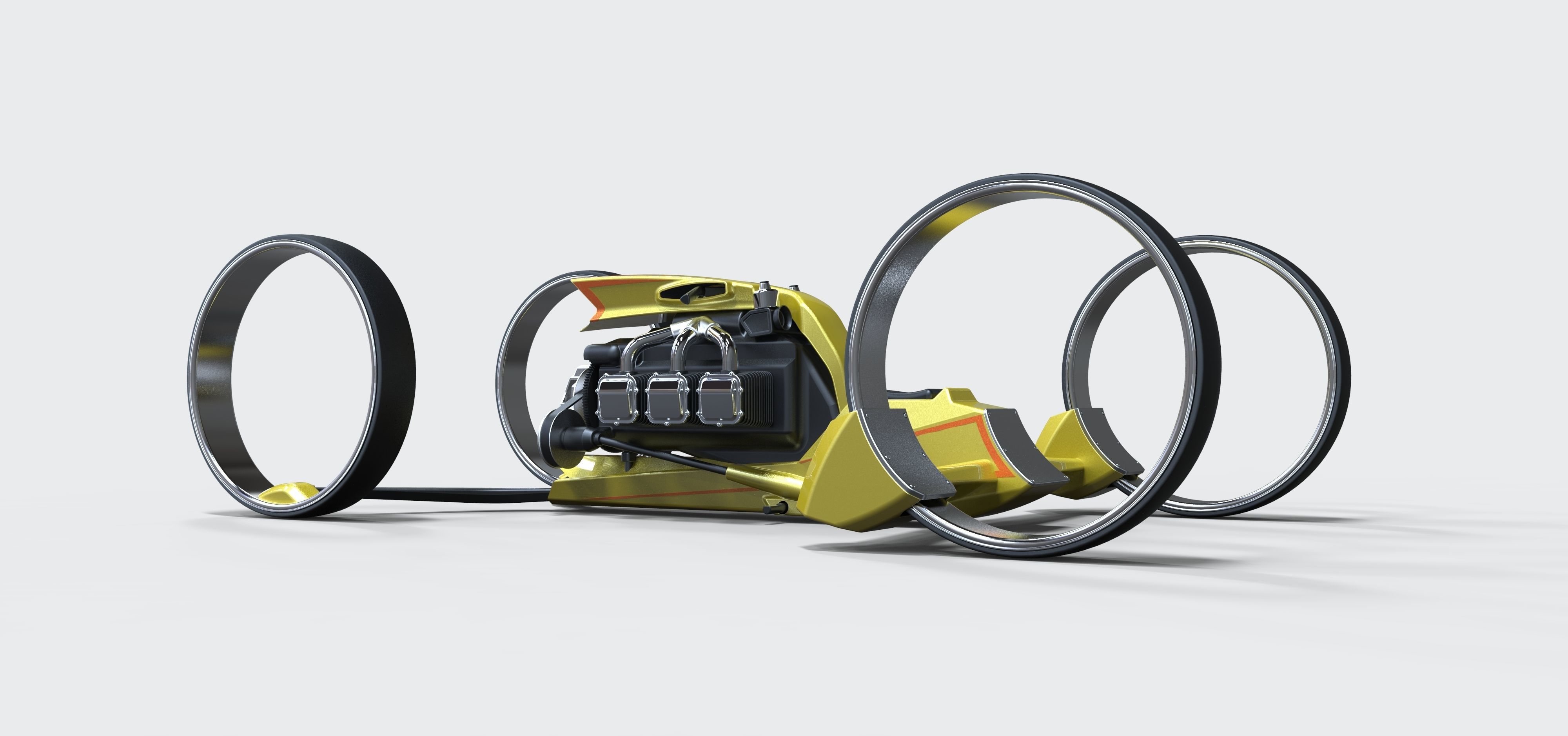 Quad bike concept 3D model | CGTrader