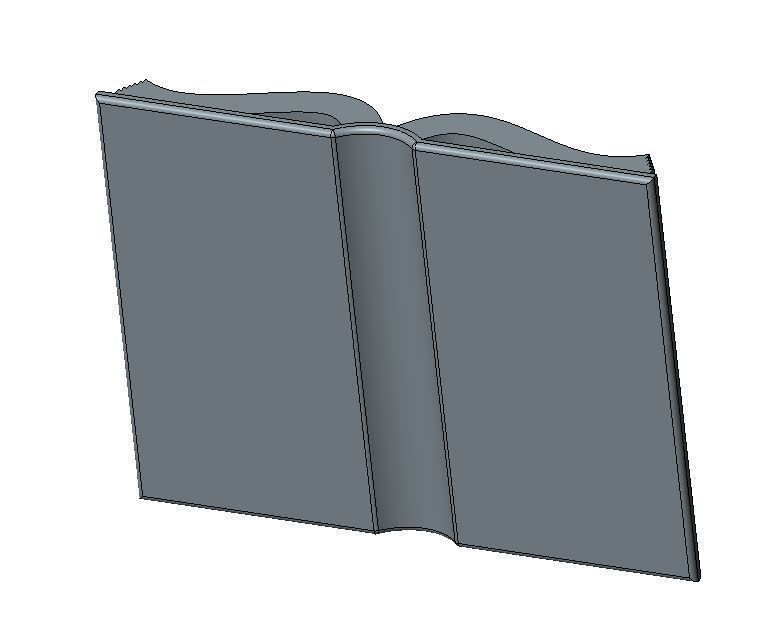 Open Book 3D model 3D printable | CGTrader