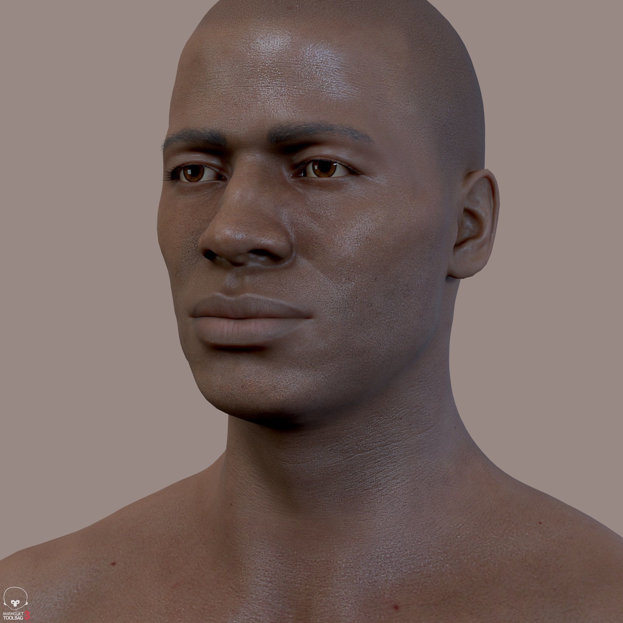 3D model Average Black Male Body VR / AR / low-poly | CGTrader