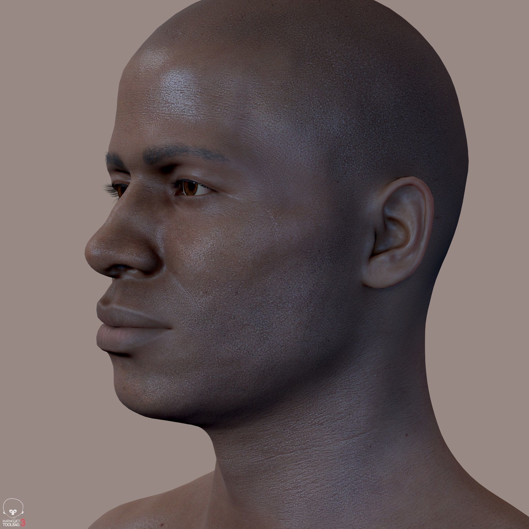 3D model Average Black Male Body VR / AR / low-poly | CGTrader