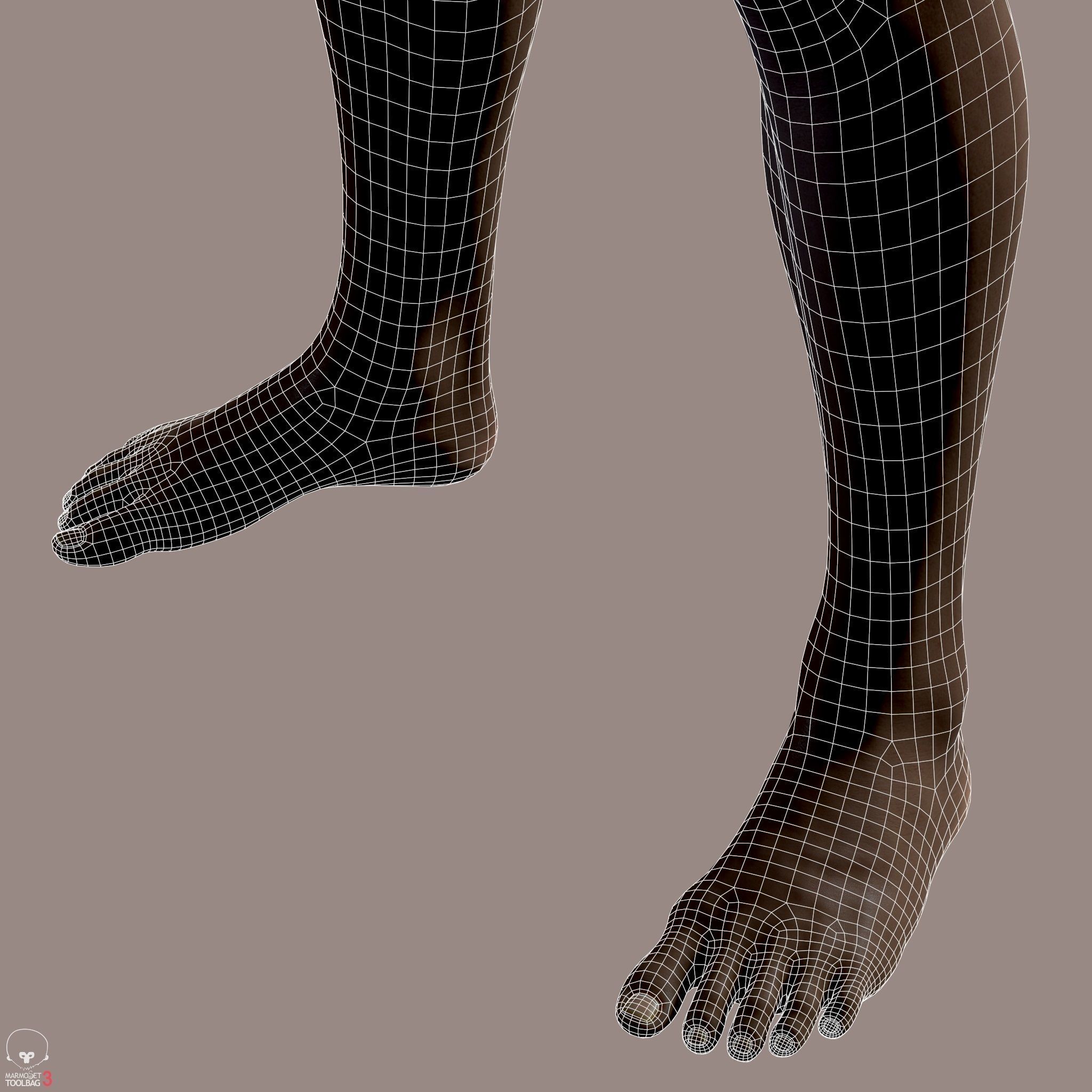 3D model Average Black Male Body VR / AR / low-poly | CGTrader