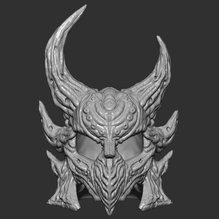 Daedric Skyrim Helmet STL Costume Cosplay 3D model 3D printable | CGTrader