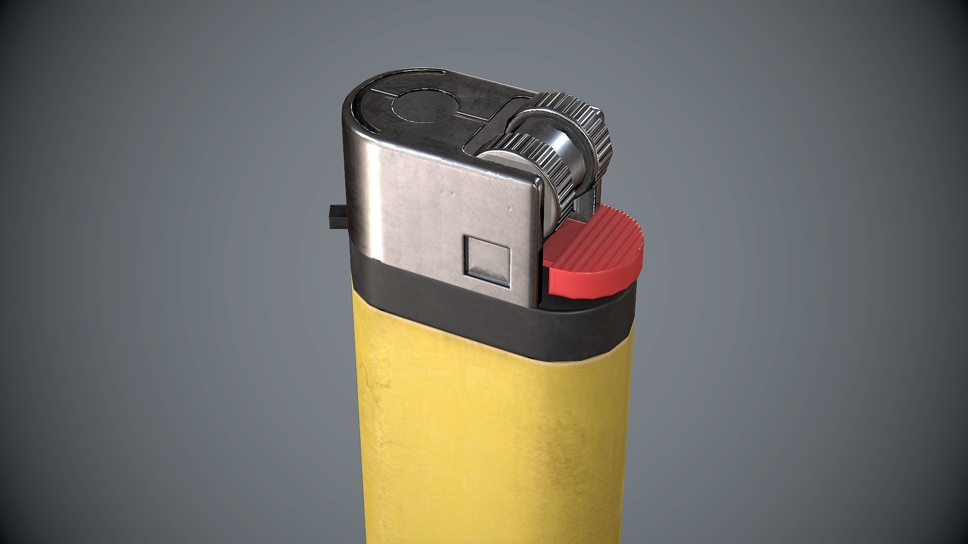 3D model Lighter Yellow VR / AR / low-poly | CGTrader