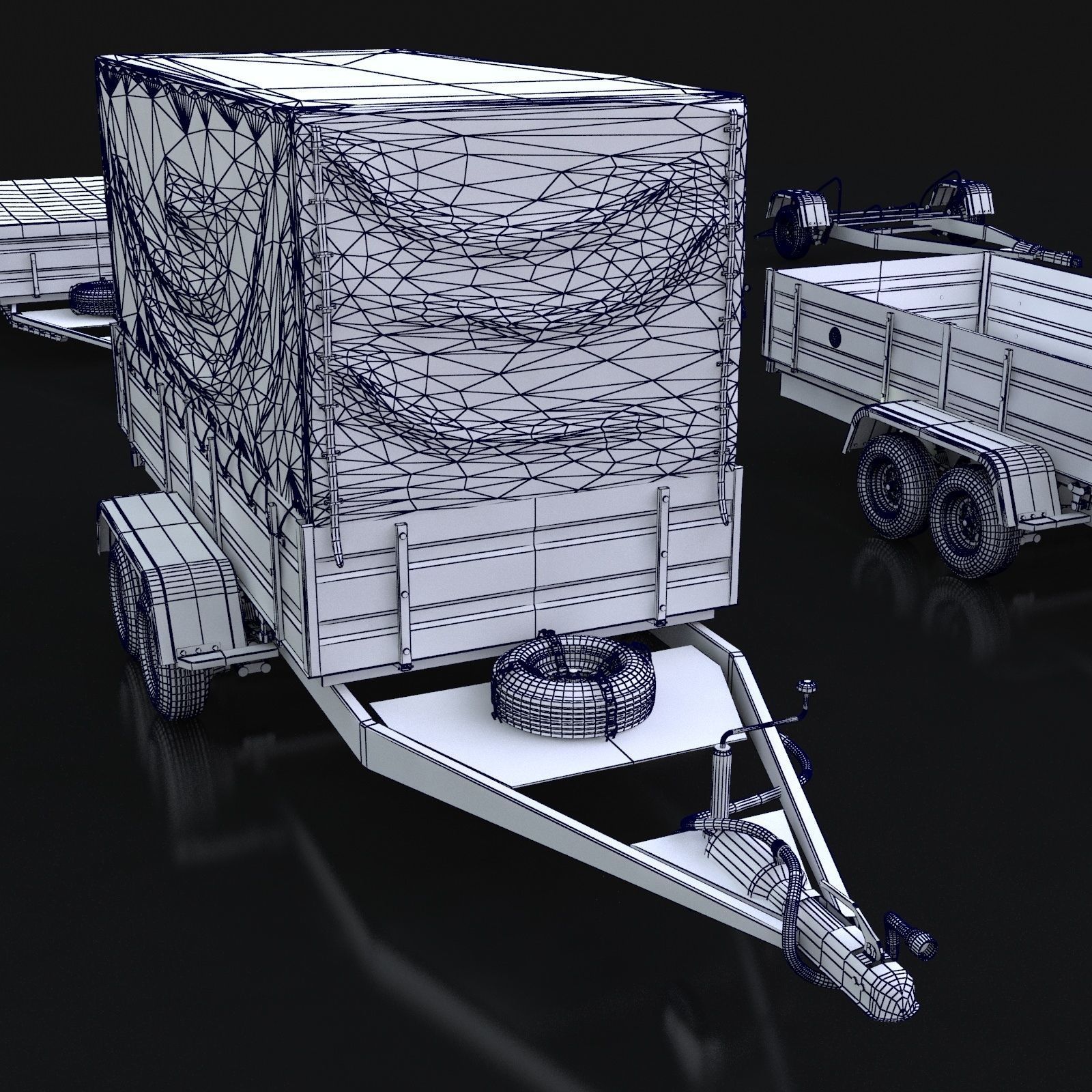trailers 3D model | CGTrader