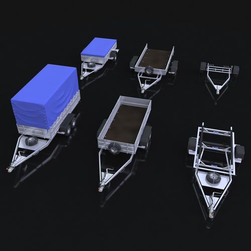 trailers 3D model | CGTrader