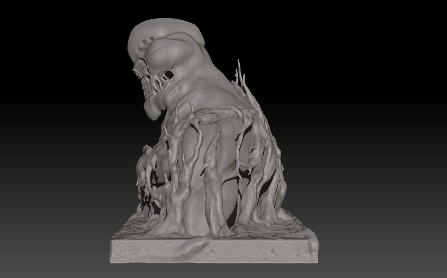Alien Creature Bust Highpoly 3D model | CGTrader
