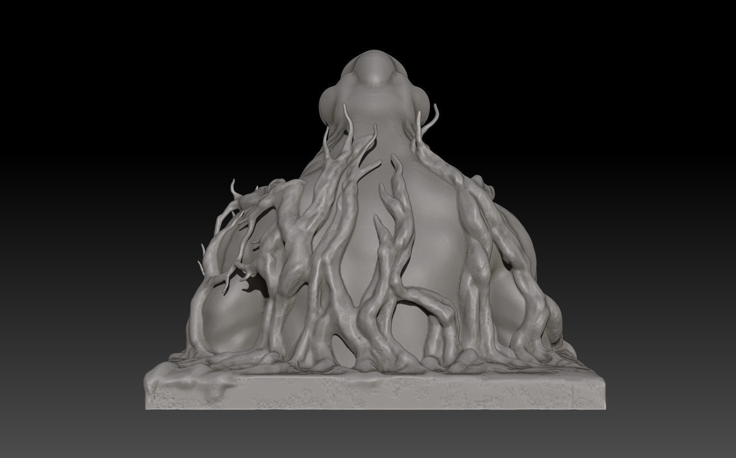 Alien Creature Bust Highpoly 3D model | CGTrader