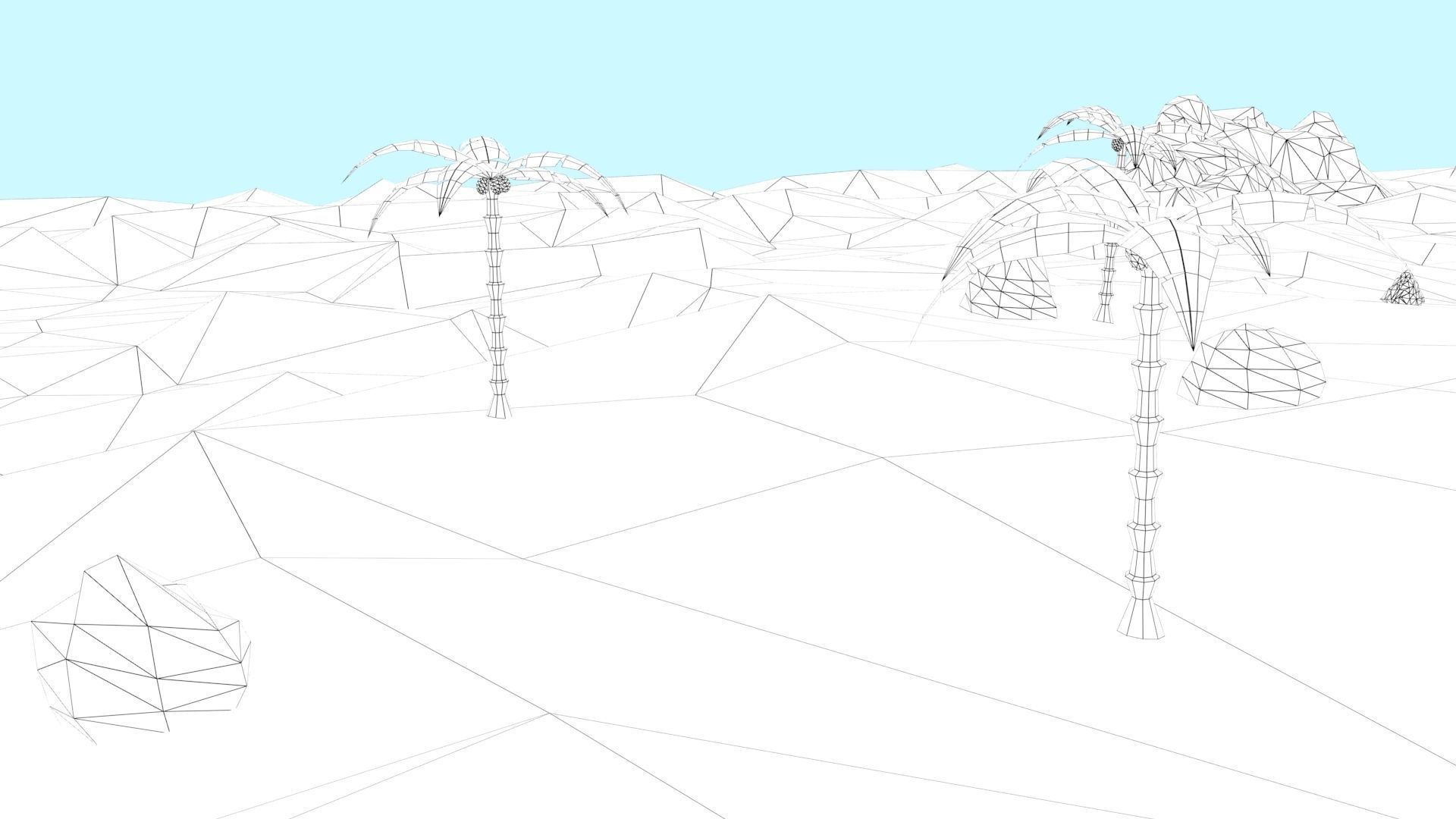 3D model Low Poly Tropical Island VR / AR / low-poly | CGTrader