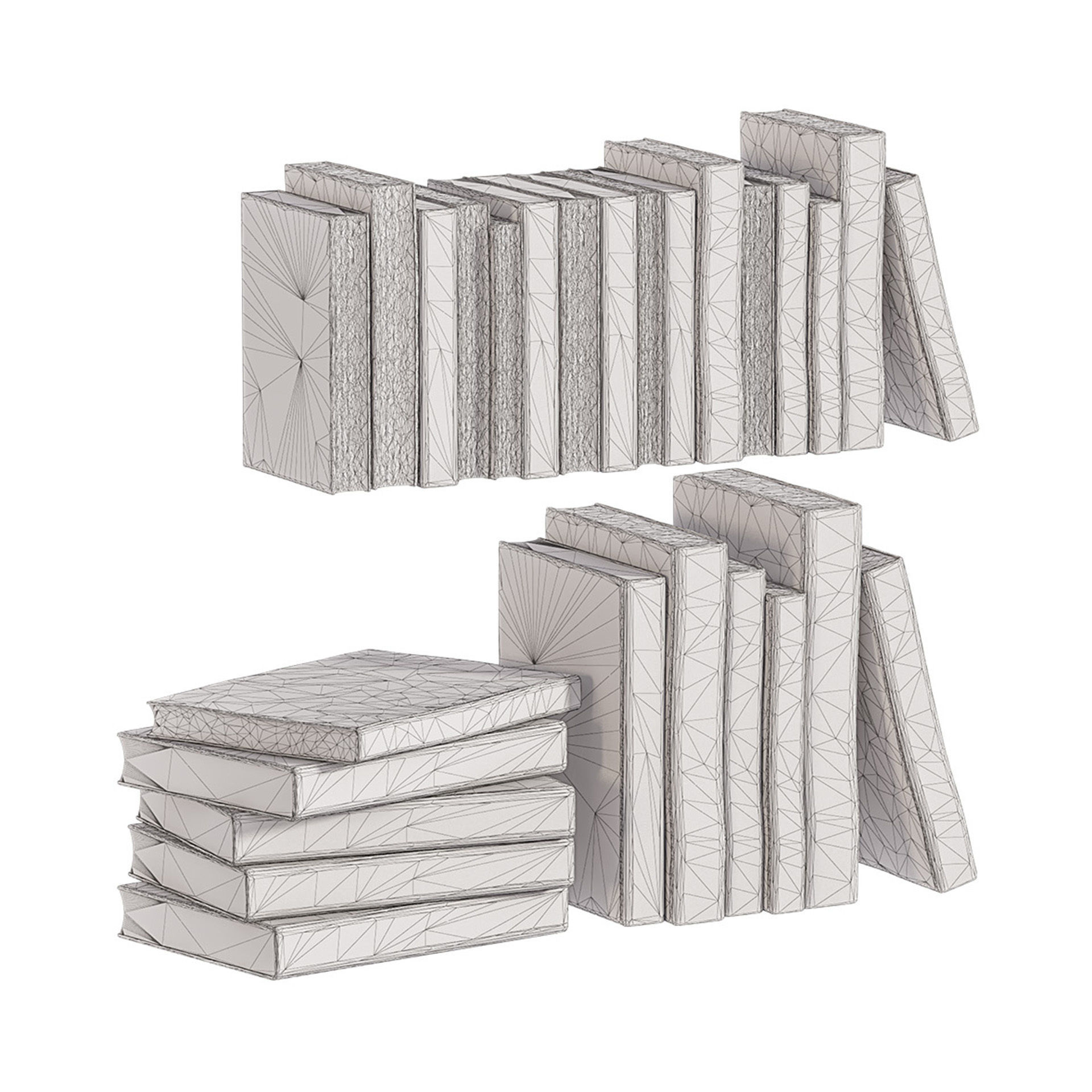 L3DV02G02 - books set 3D model | CGTrader