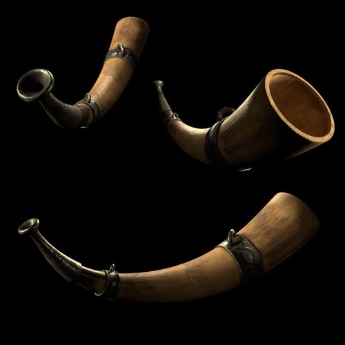 3D model Viking Warhorn VR / AR / low-poly | CGTrader