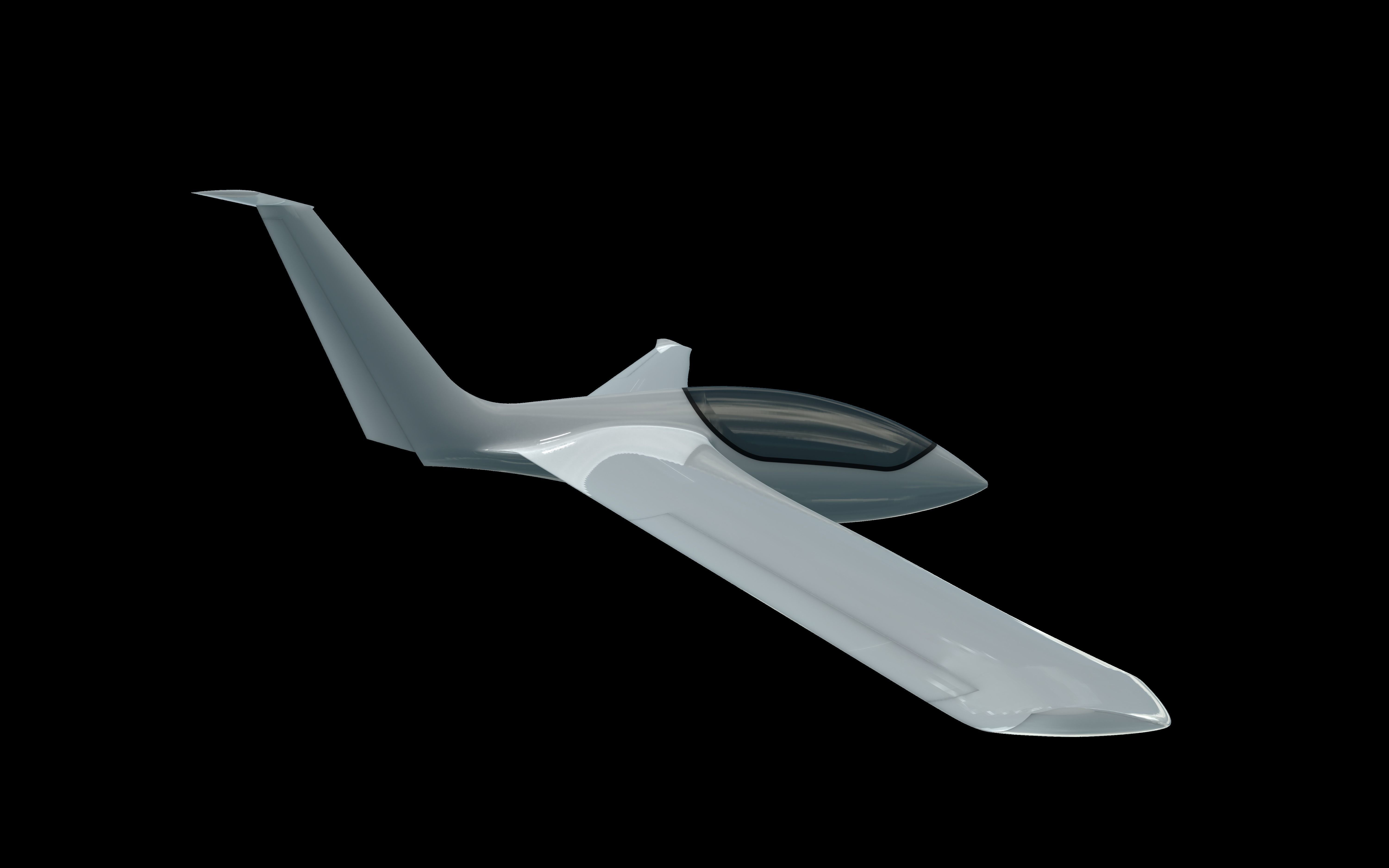 Genesis 2 flying wing sailplane 3D model | CGTrader