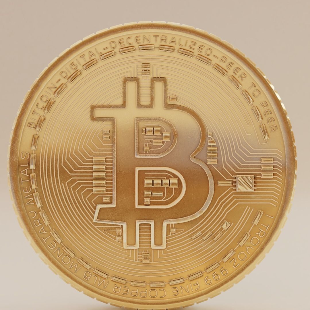 high details bitcoin model 3D model | CGTrader