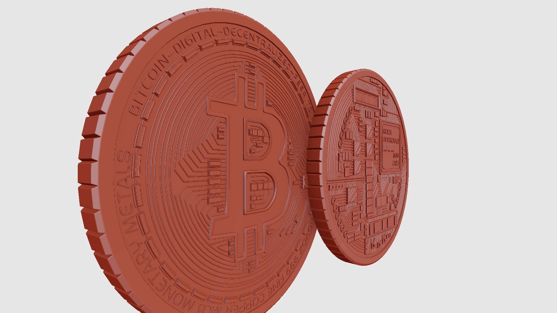 high details bitcoin model 3D model | CGTrader