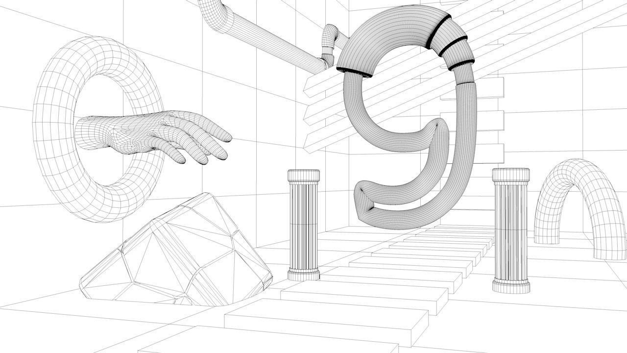 3D model abstract animation VR / AR / low-poly rigged animated | CGTrader