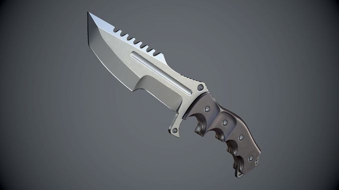 3D model Combat Knife High Tech VR / AR / low-poly | CGTrader