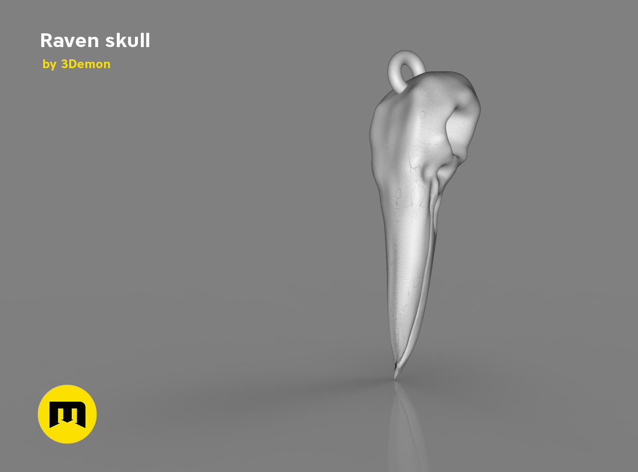 Raven Skull free 3D model 3D printable | CGTrader