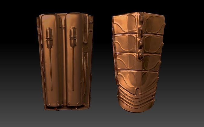 predator 2 inspired wrist gauntlets 3D model 3D printable | CGTrader