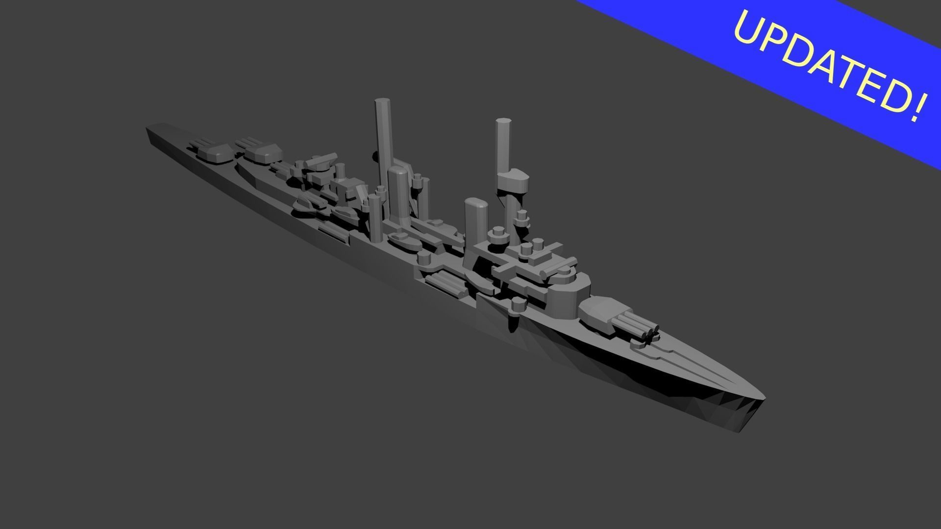 German Konigsberg Class Cruiser Warship 3D model 3D printable | CGTrader