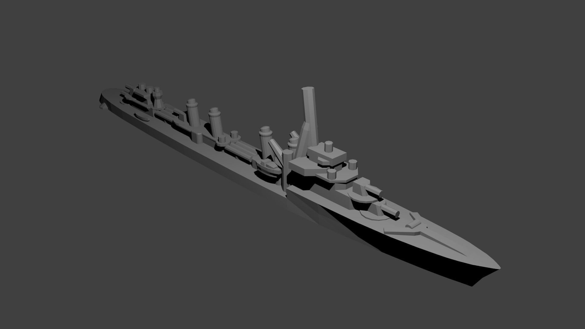 French Miniature WWII Warship Collection 3D model 3D printable | CGTrader