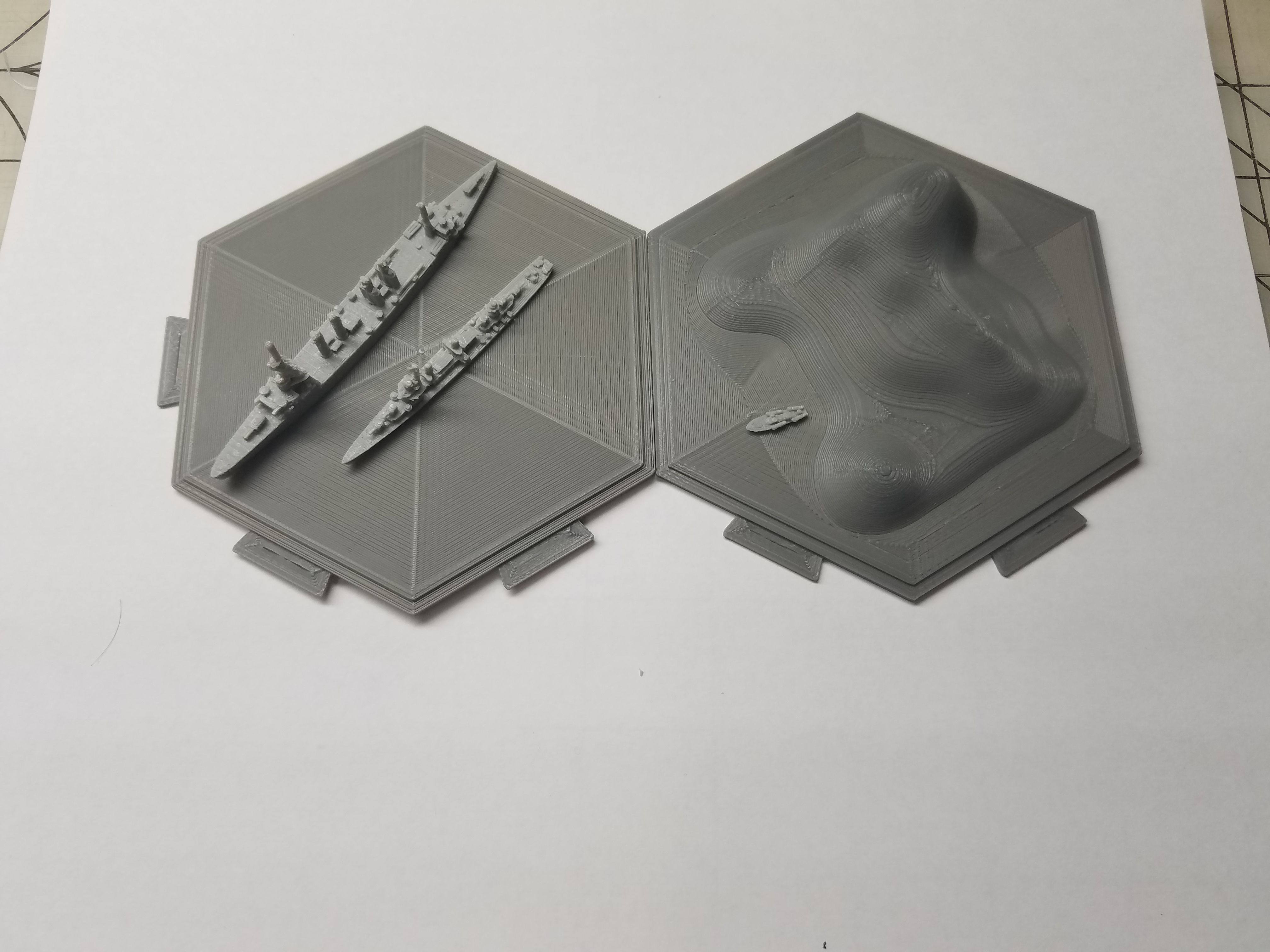 Interlocking Hexagonal Tiles for Wargaming free 3D model 3D printable ...