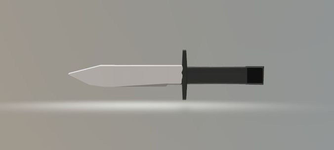 3D model lowPoly Knife VR / AR / low-poly rigged | CGTrader