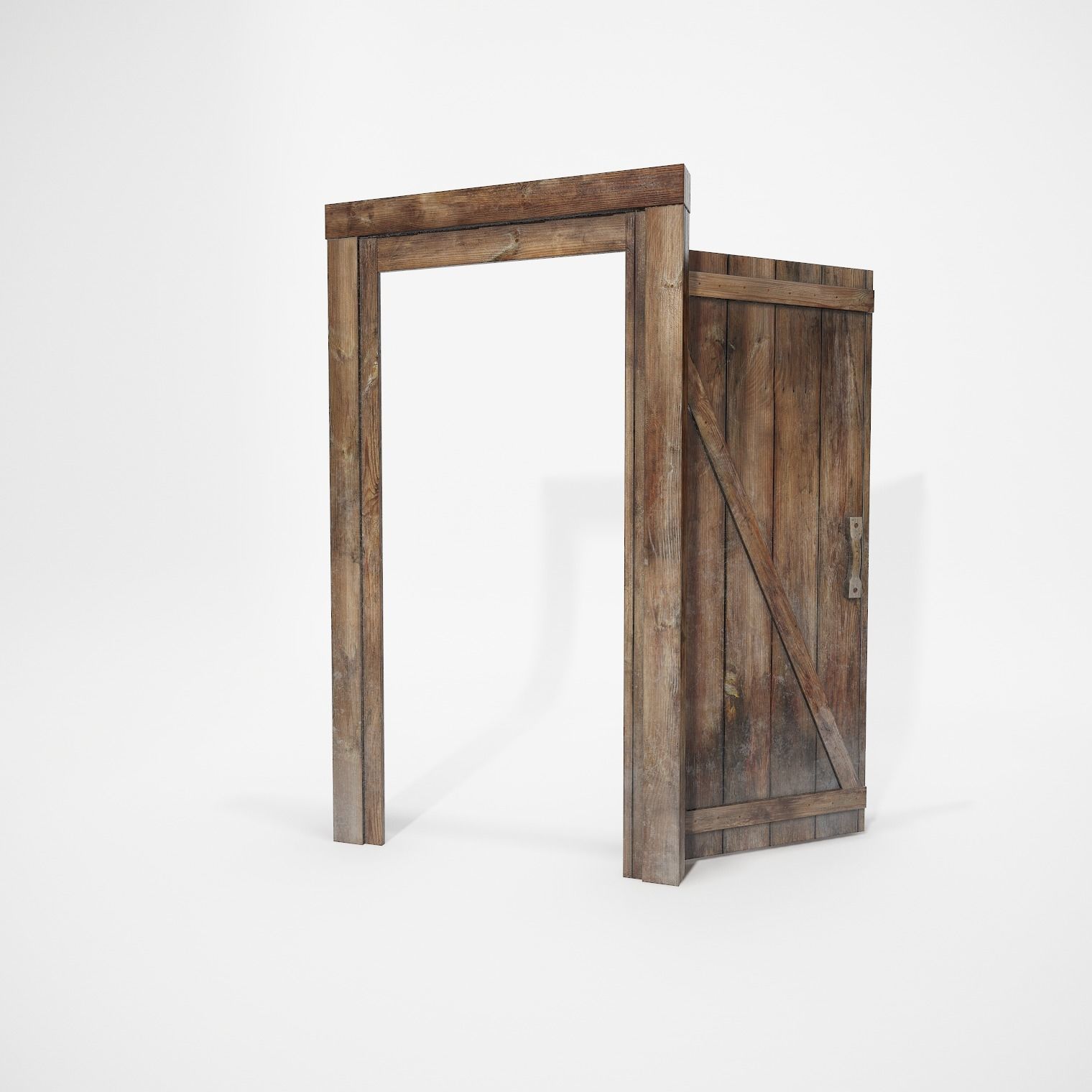 Door Two variants of textures free VR / AR / low-poly 3D model | CGTrader