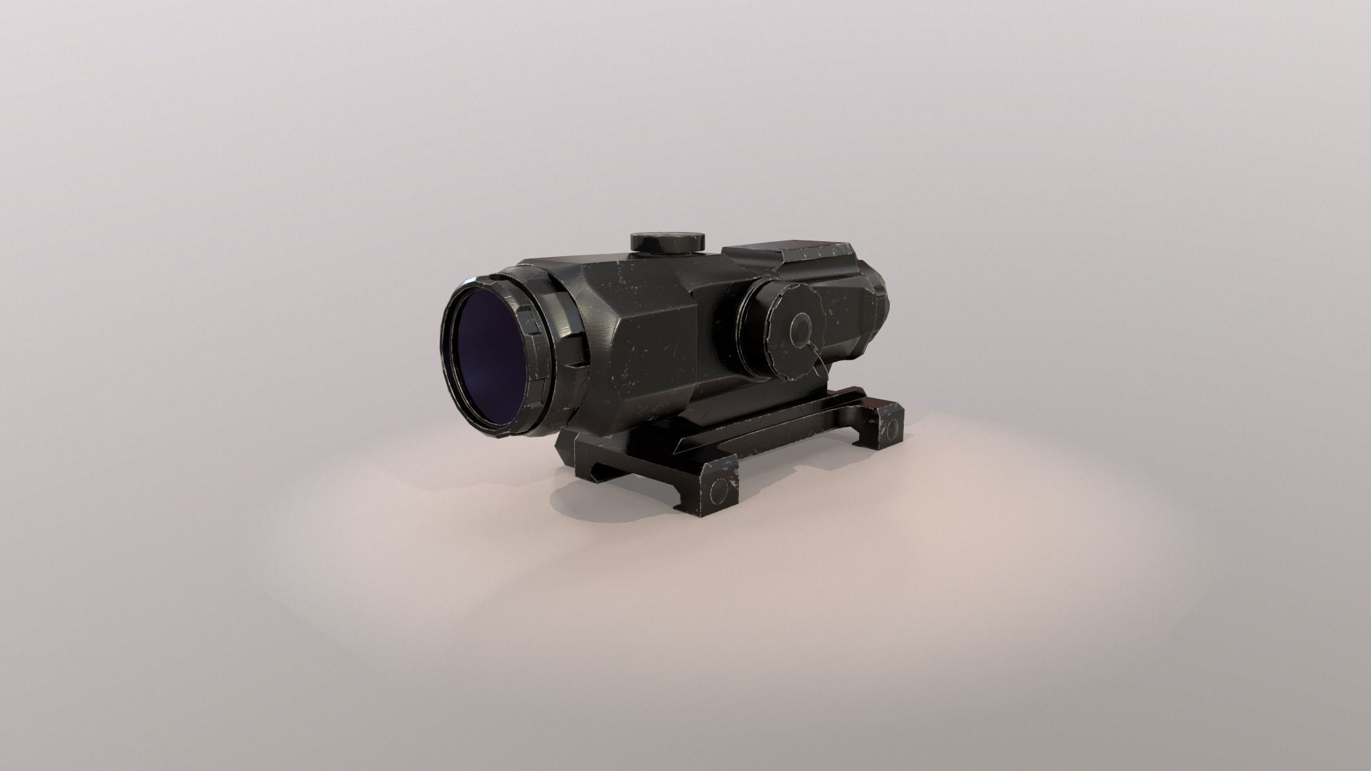 3D model Leupold Mark4 Hamr Scope VR / AR / low-poly MAX FBX SPP