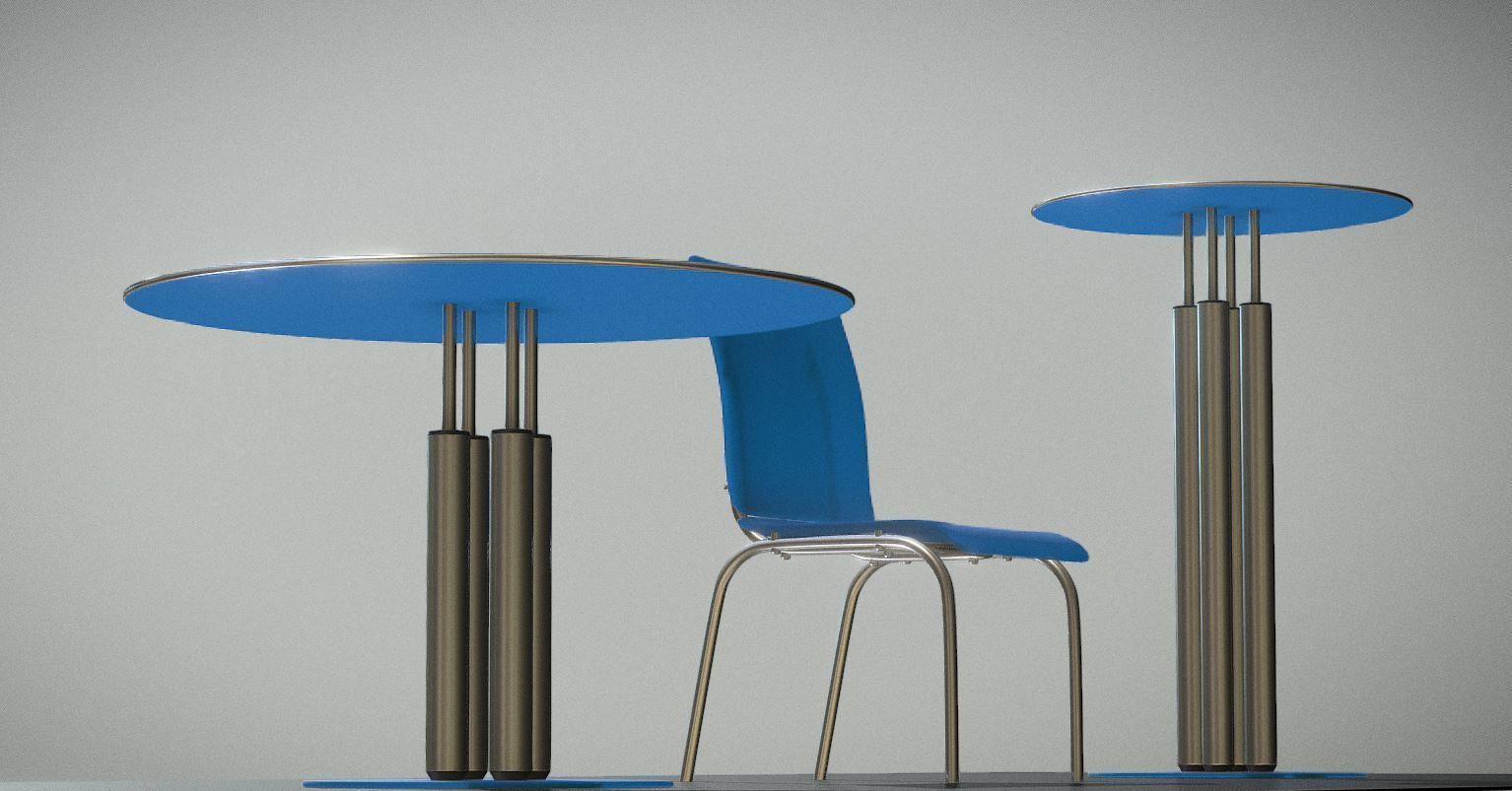 Chair-Table-Bistro Stand-up Table 3D model | CGTrader