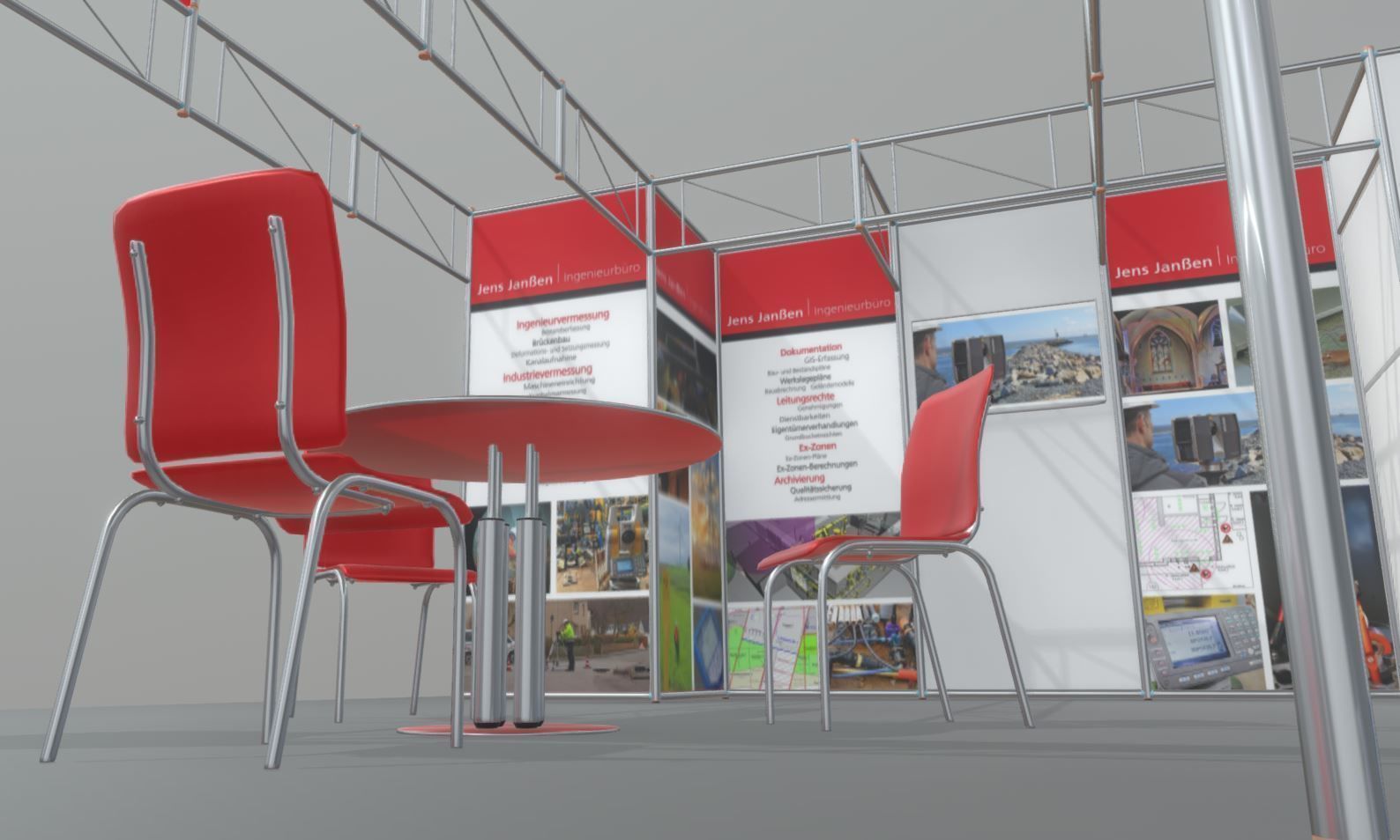 Chair-Table-Bistro Stand-up Table 3D model | CGTrader