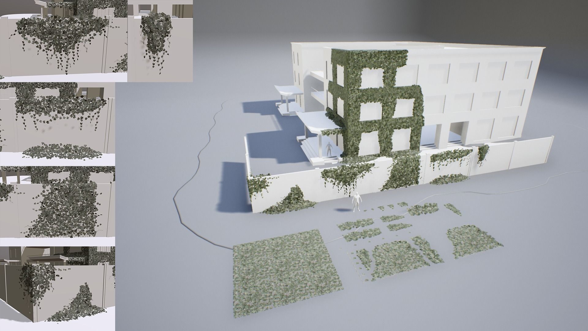 3D model Ivy lowpoly modular assets VR / AR / low-poly | CGTrader