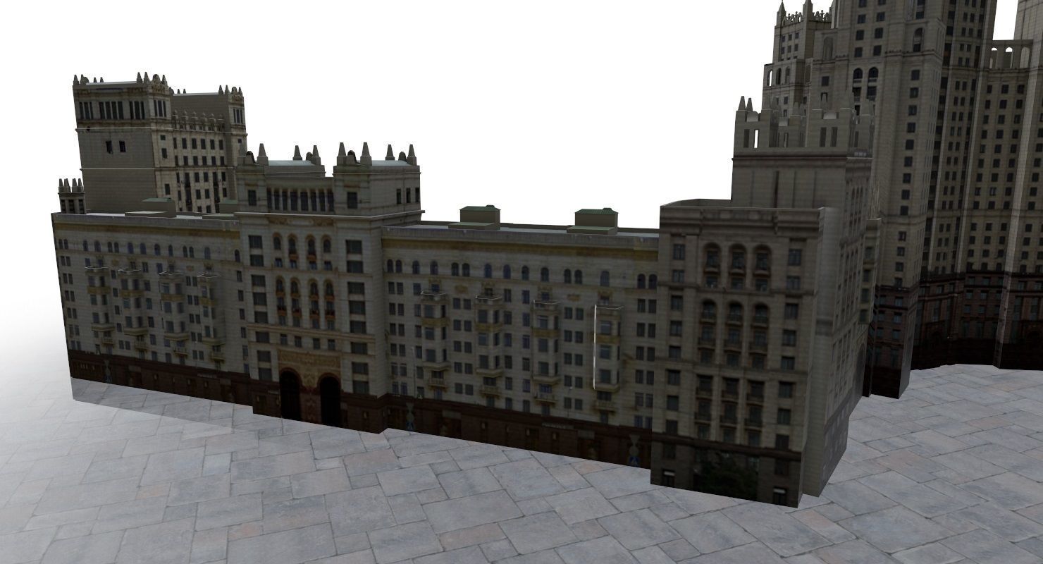 3D model Moscow House Building61 VR / AR / low-poly | CGTrader