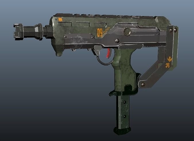 UZI gun model 3D model | CGTrader