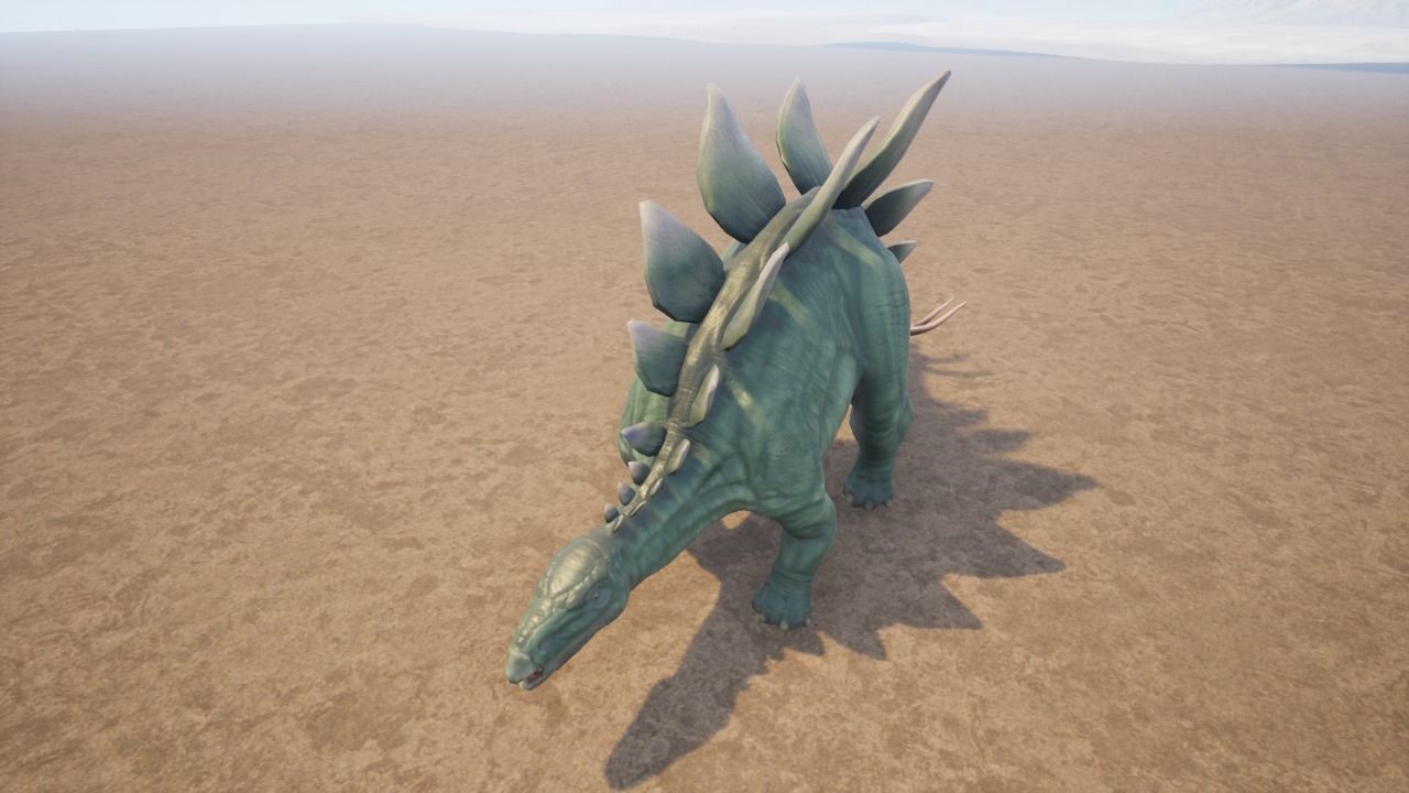 3D model 3D Stego dinosaur VR / AR / low-poly | CGTrader