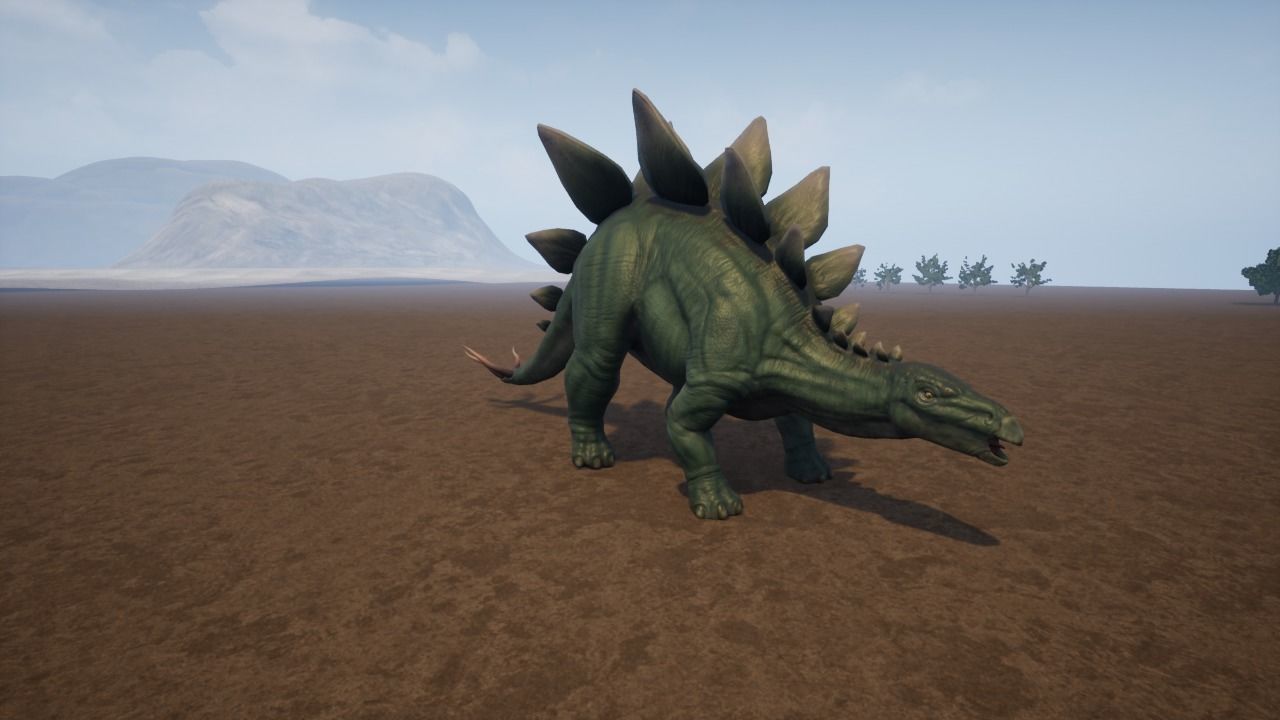 3D model 3D Stego dinosaur VR / AR / low-poly | CGTrader