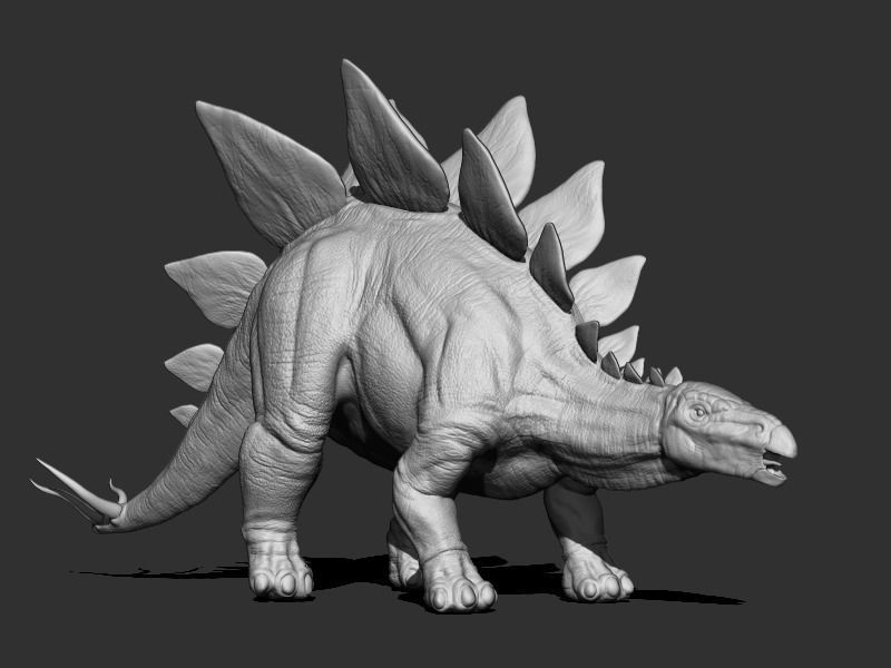 3D model 3D Stego dinosaur VR / AR / low-poly | CGTrader