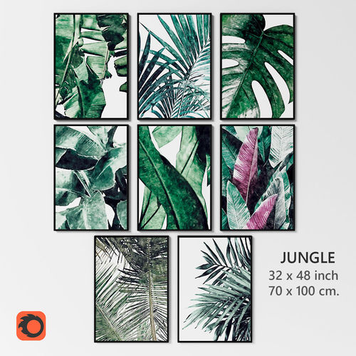 Jungle picture frame 3D model | CGTrader