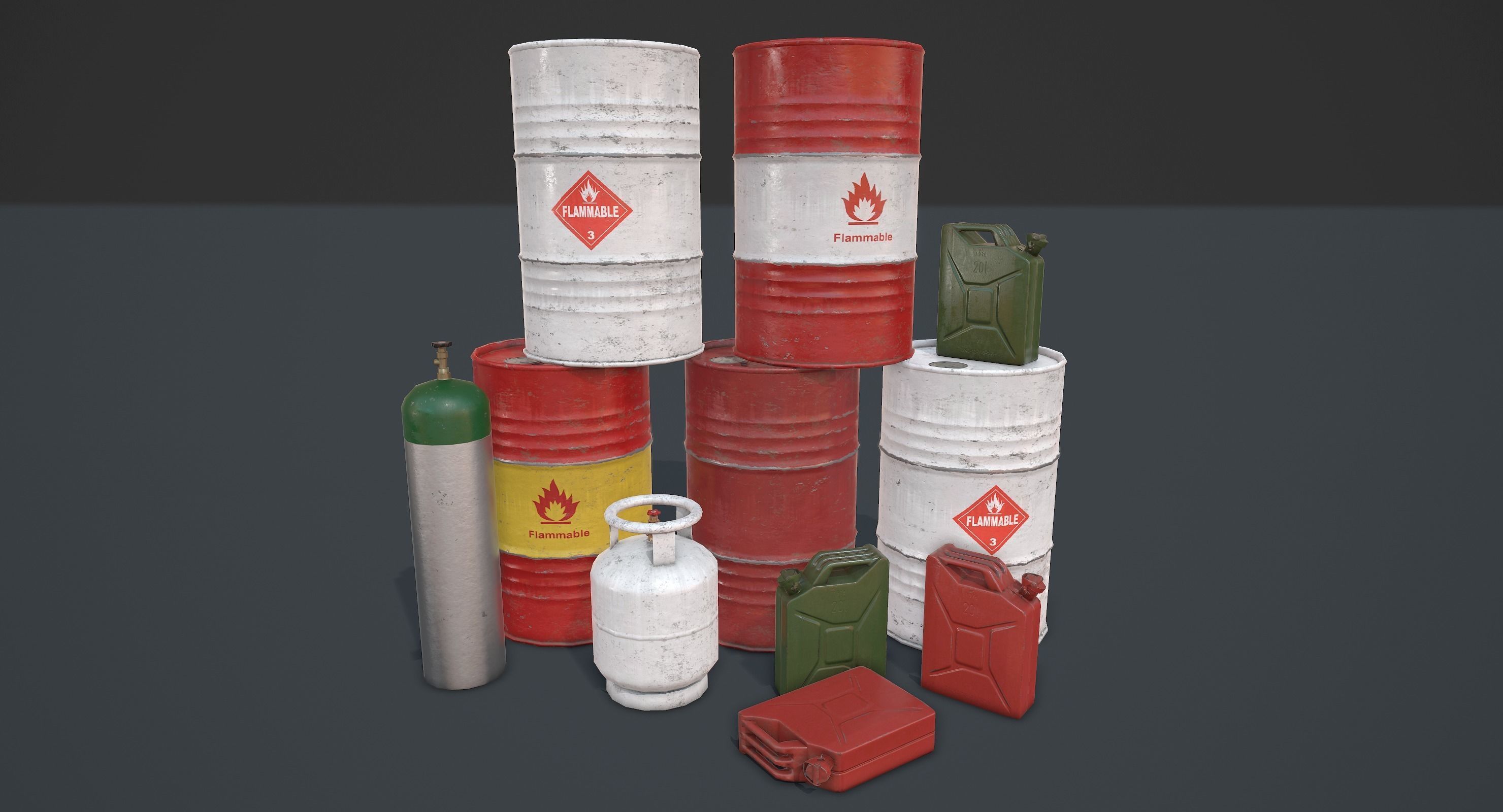 3D model Explosive props VR / AR / low-poly | CGTrader