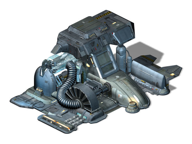 Machinery - Spacecraft - Functional Objects 03 3D model | CGTrader
