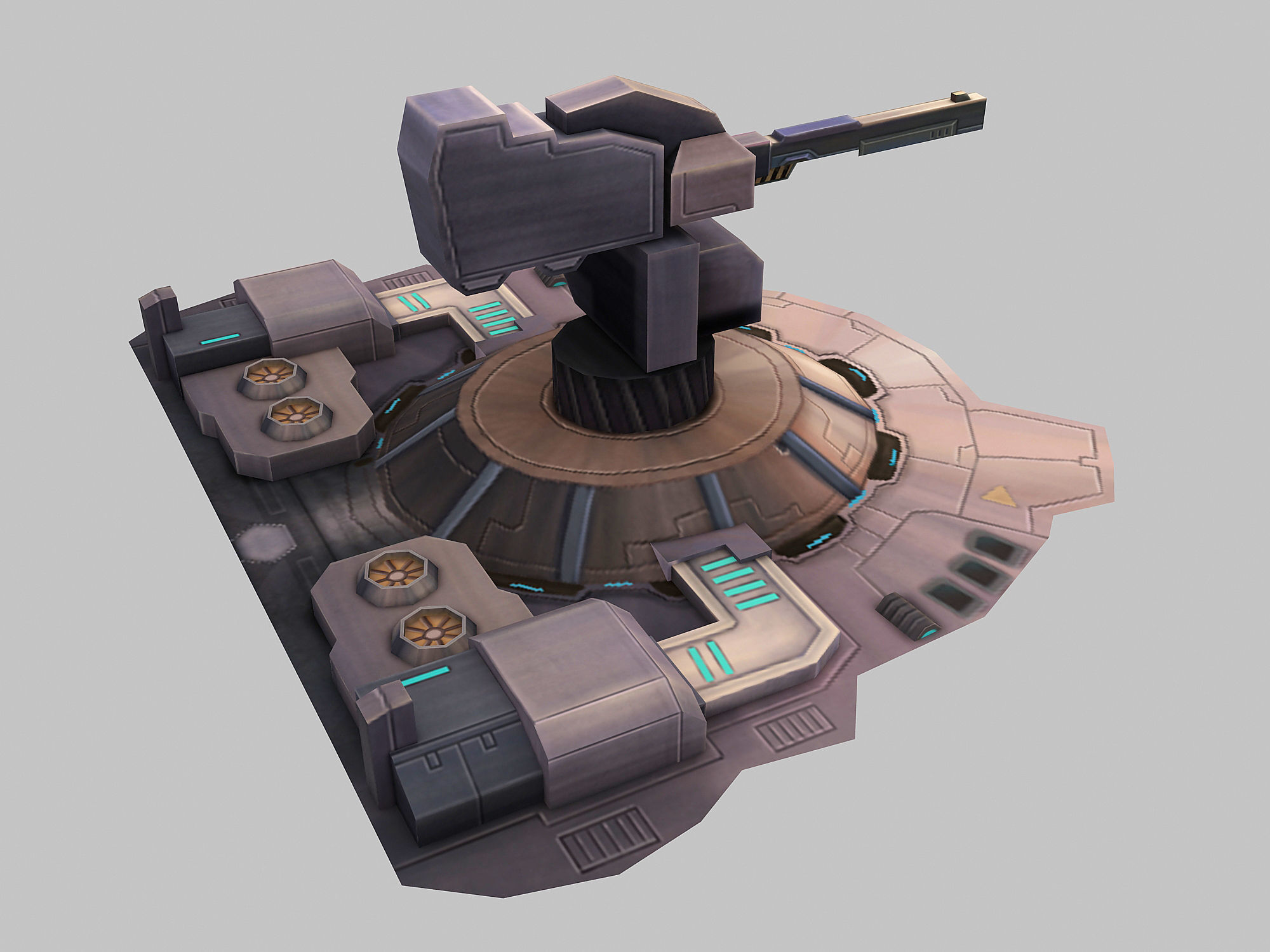 Machinery - Turret 01 3D model | CGTrader