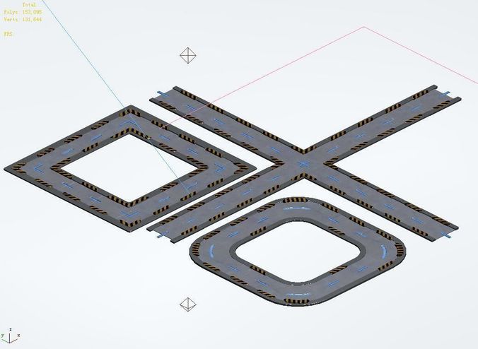Building - Fleet - Surface Pavement 01 3D model | CGTrader