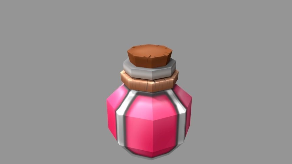 3D model Low poly potions for games VR / AR / low-poly | CGTrader