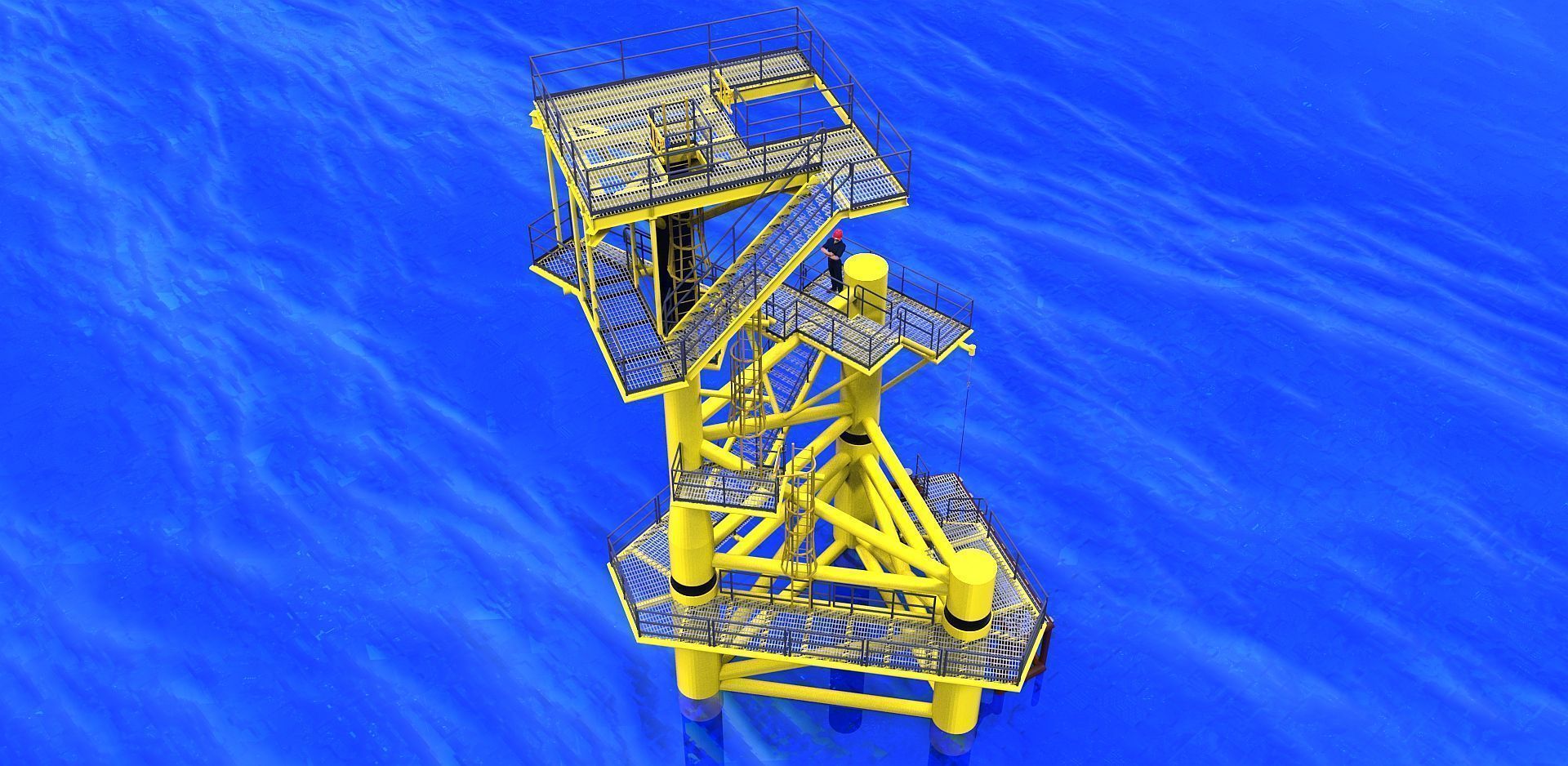 Medium deck caisson concept free 3D model | CGTrader