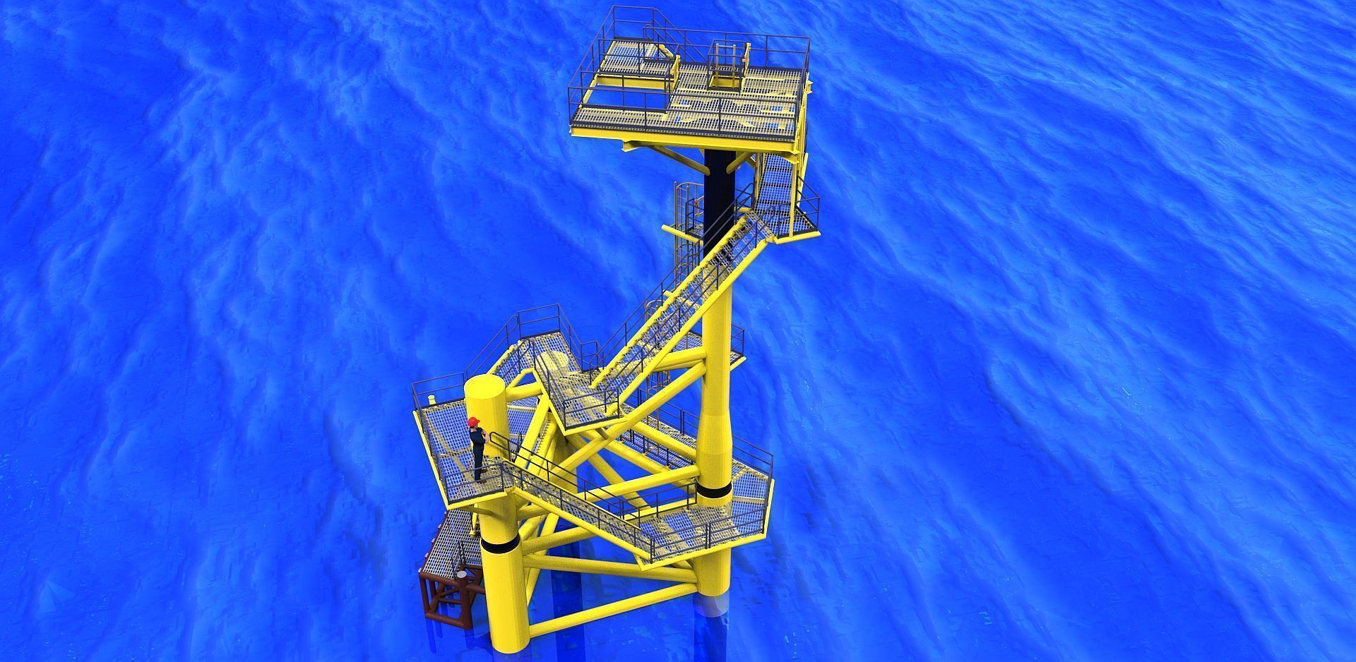 Medium deck caisson concept free 3D model | CGTrader