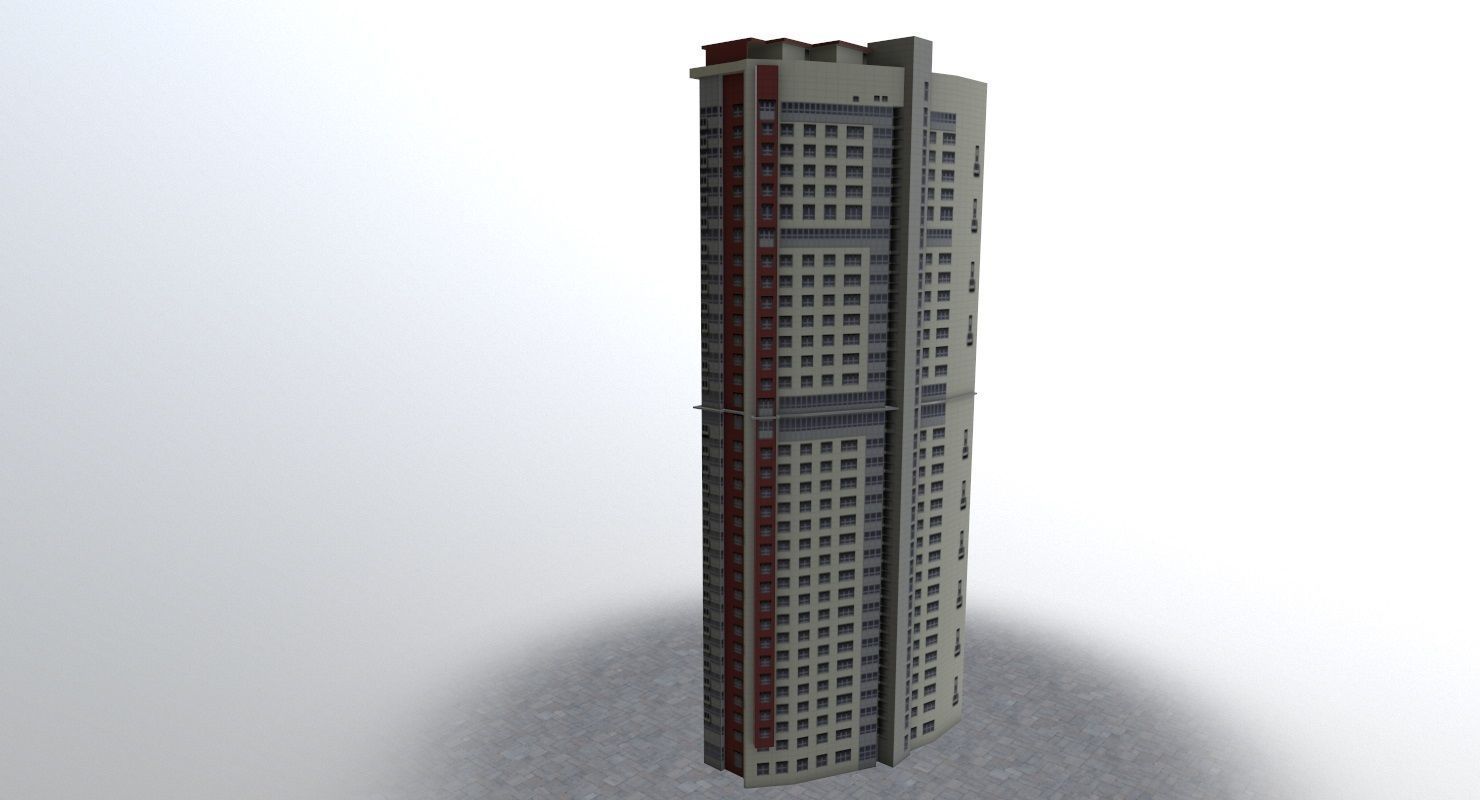 3D model High Rise Buildings Pack VR / AR / low-poly | CGTrader