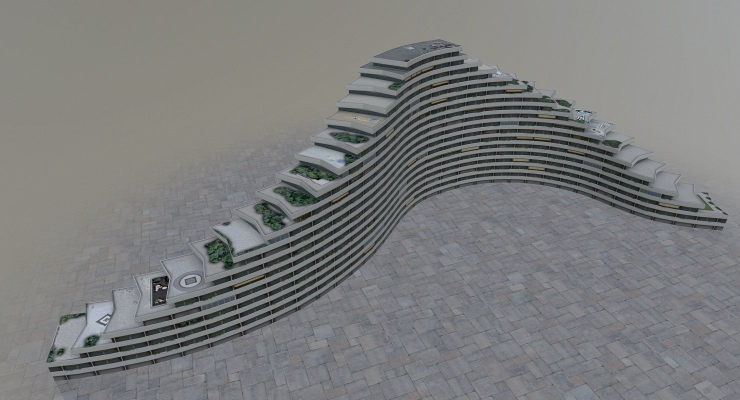 3D model High Rise Buildings Pack VR / AR / low-poly | CGTrader